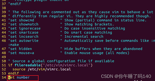 ubuntu下vim编辑器安装及vim编辑器设置默认显示行号_vim ubuntu-CSDN博客