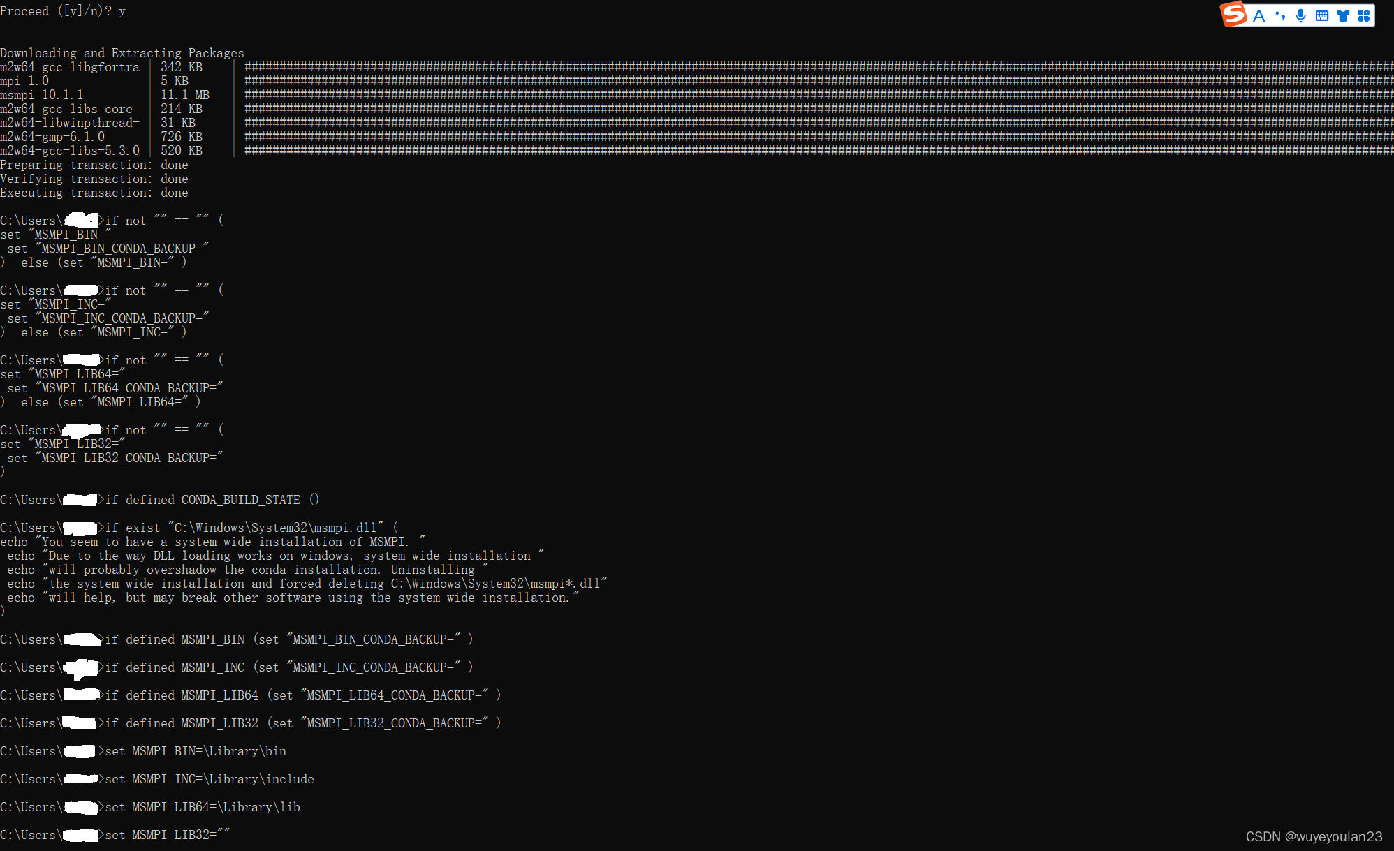 windows 安装 mpi4py 问题_conda 安装 openmpi 和mpi4py-CSDN博客