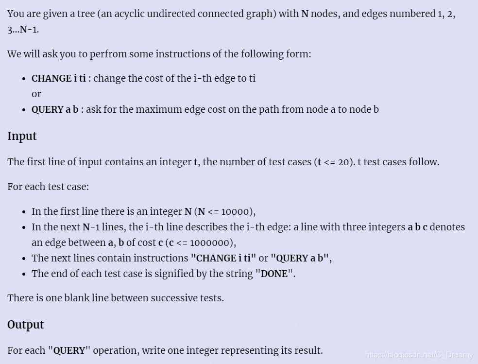 SPOJ 375 Query on a tree（边树剖）_边权树剖-CSDN博客