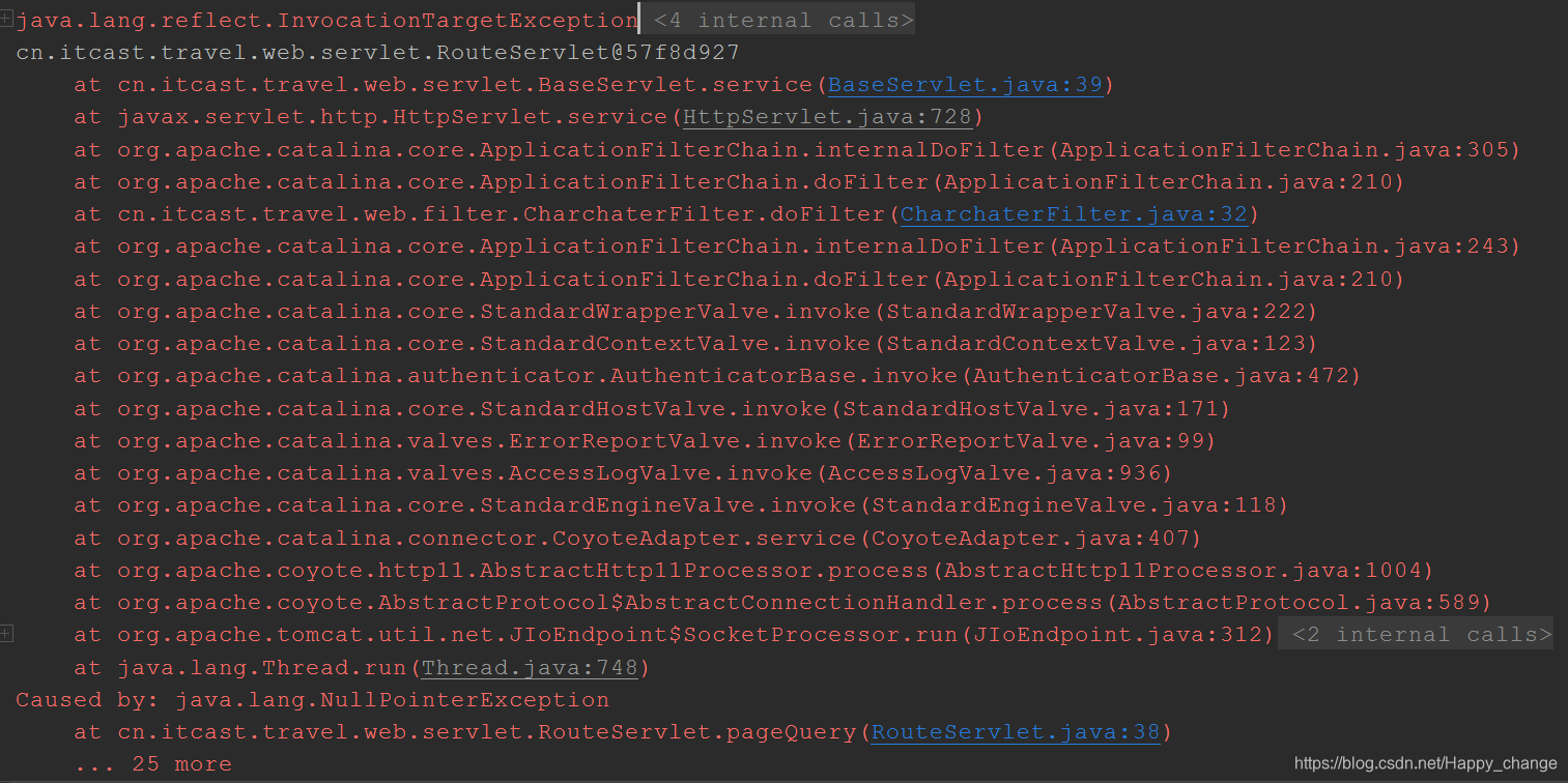 java.lang.reflect.InvocationTargetException-CSDN博客