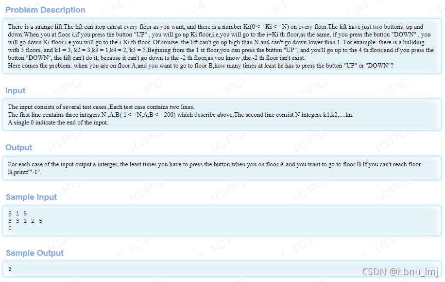 HDOJ 1548 A strange lift-CSDN博客