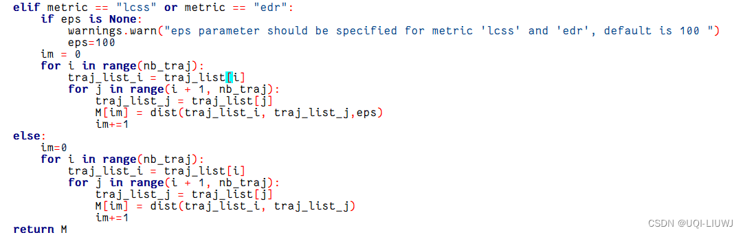 traj_dist 笔记 源代码解析（python部分）_数学笔记 源代码-CSDN博客