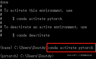 Windows环境下使用conda安装pytorch_conda activate pytorch-CSDN博客