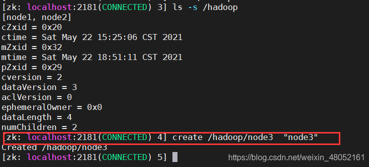 Zookeeper--03--常用Shell命令_zk shell 写入-CSDN博客