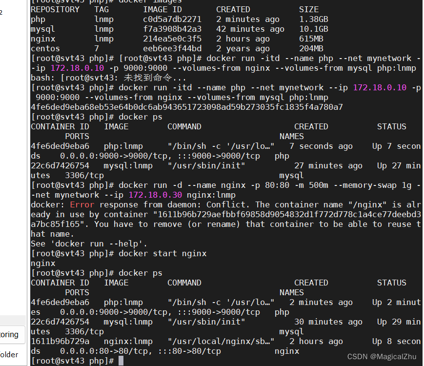 利用docker容器安装LNMP_docker lnmp一键安装包-CSDN博客