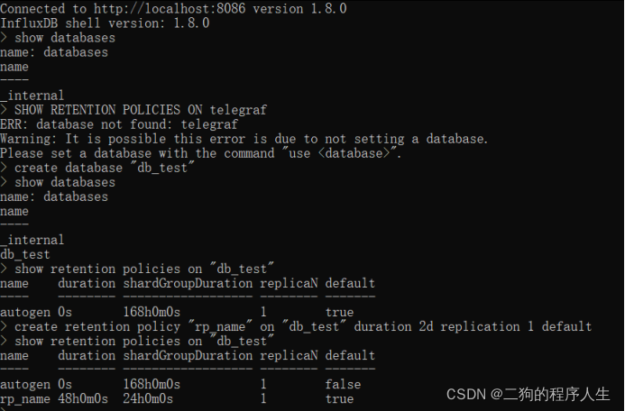 influxdb windows安装与保留策略设置_please check your connection settings and ensure '-CSDN博客