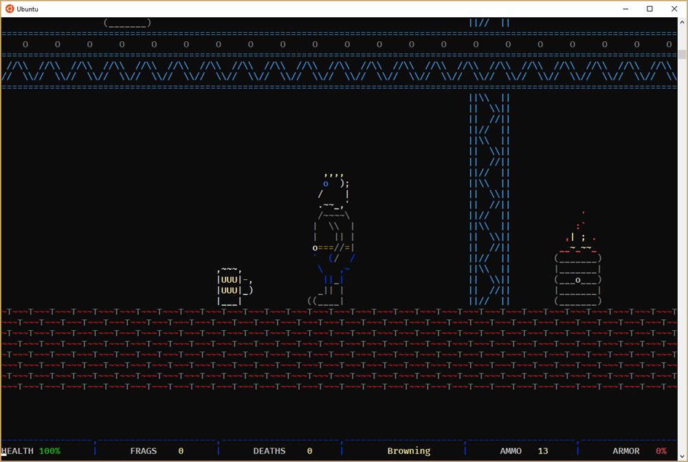 在Linux的Windows 10子系统上构建0verkill-2D ASCII Art Deathmatch游戏-CSDN博客