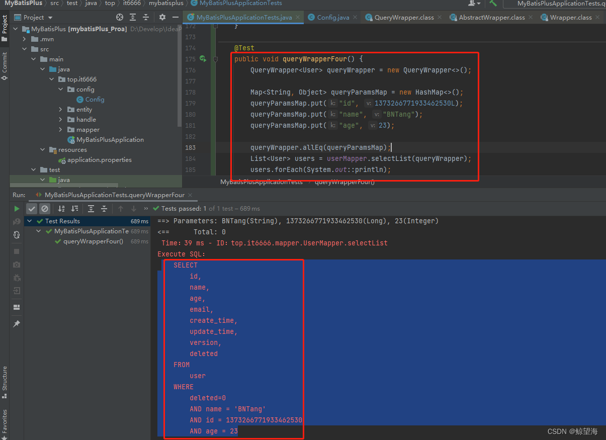 MyBatisPlus-QueryWrapper多条件查询以及修改-CSDN博客