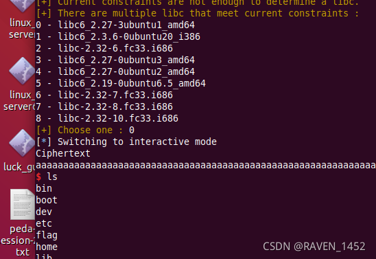 ciscn_2019_c_1，The address should be an int number【libcsearcher】_libsearcher the address should ...