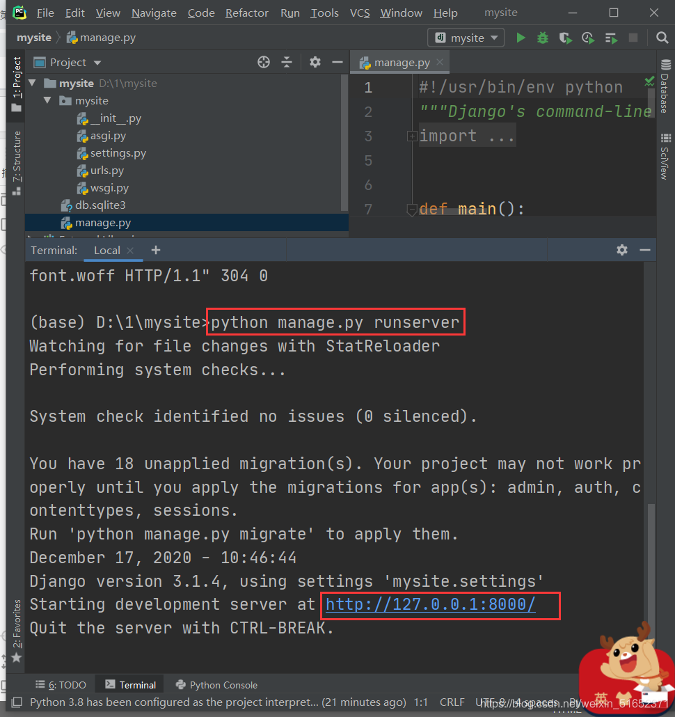 django 第一节 安装运行创建新项目_python manage.py startapp polls创建一个polls目录后,如何在pol-CSDN博客