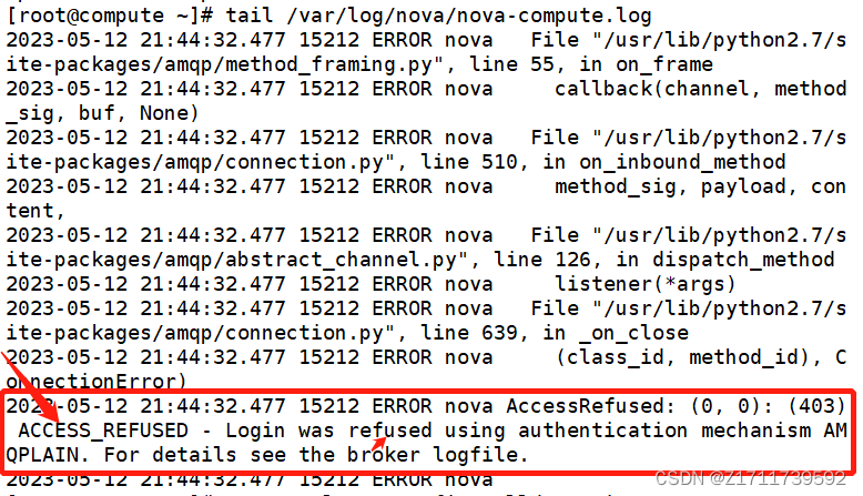 OpenStack部署compute节点时，openstack-nova-compute.service服务起不来_openstack-nova-compute 卡住无法启动-CSDN博客