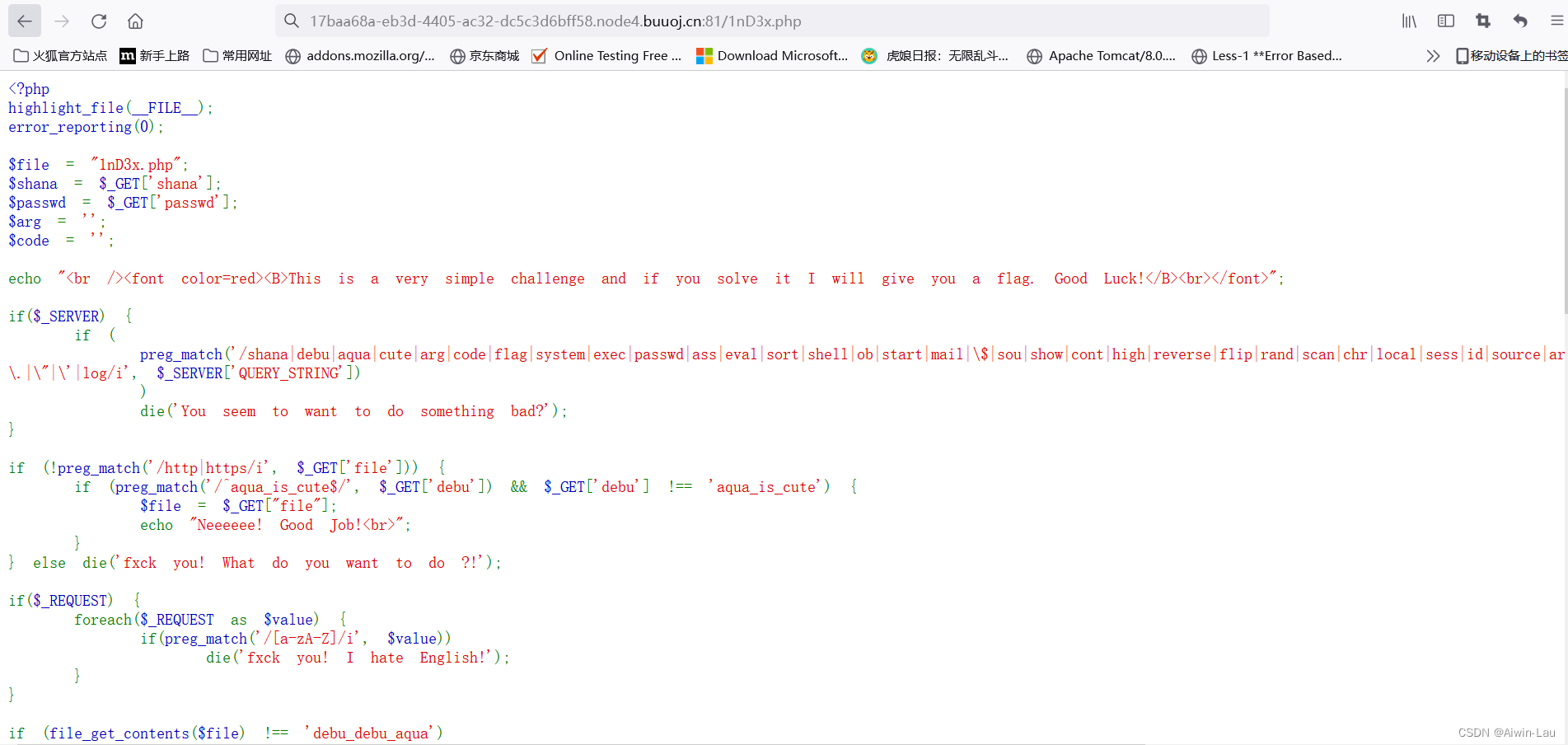 BUUCTF [BJDCTF2020]EzPHP1详解_[bjdctf2020]ezphp 1-CSDN博客
