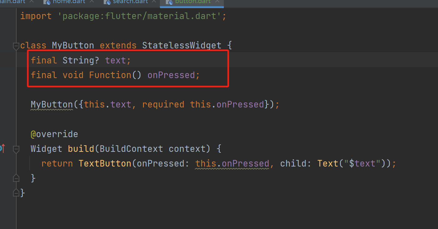 flutter警告：This class (or a class that this class inherits from) is marked as ‘@immutable‘,xxxxx ...