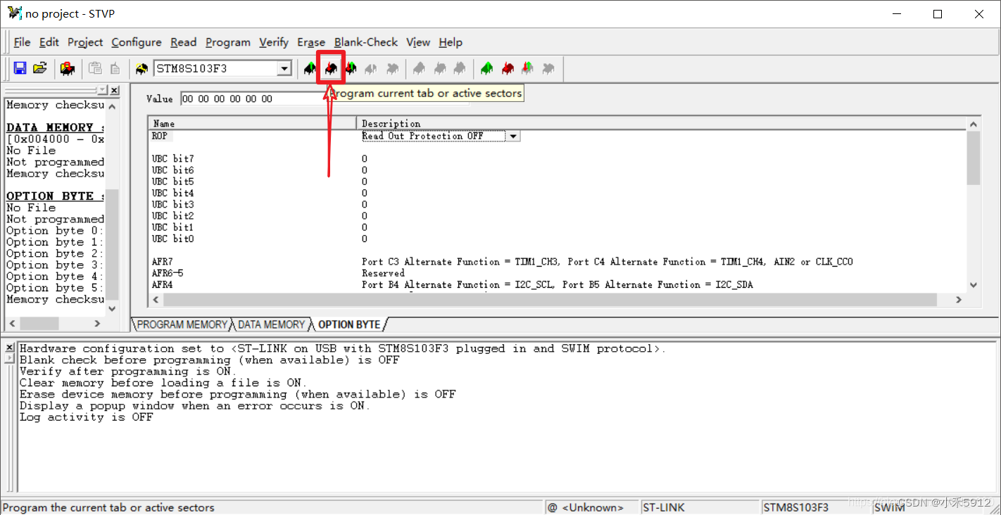 Errors while setting configuration with MCU name STM8S103F3P: gdi-error [40301] 问题解决_gdi ...