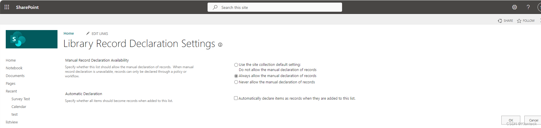 SharePoint - In Place Records Management功能简介-CSDN博客