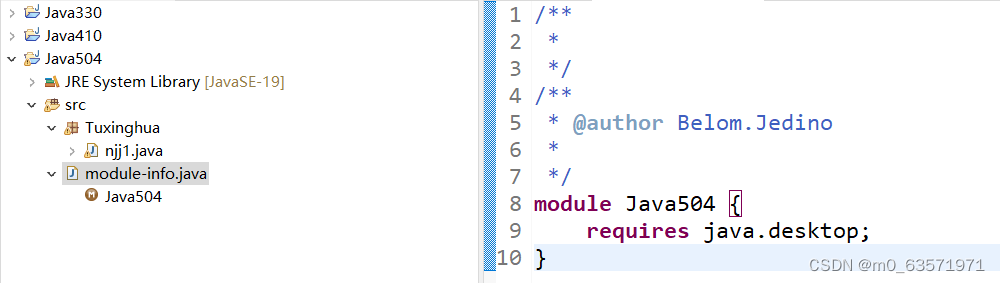 Java 9 及更高版本中，声明对其他模块的依赖关系requires Javadesktop Csdn博客 
