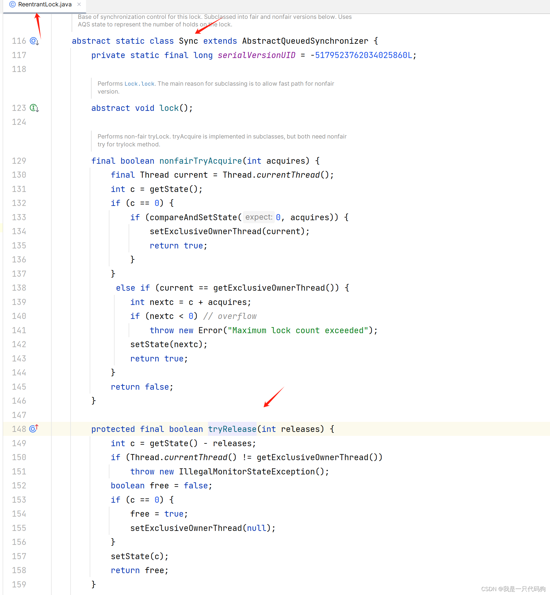 ReentrantLock和AQS源码分析_java reentrantlock、aqs的源代码-CSDN博客
