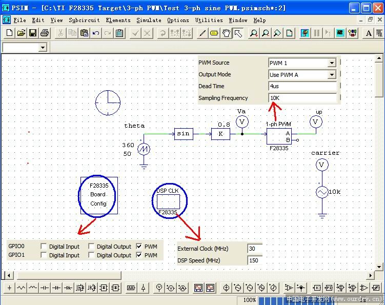 28335利用PSIM9.0 生成SPWM (不用敲一行代码!!!) _psim 9.0-CSDN博客