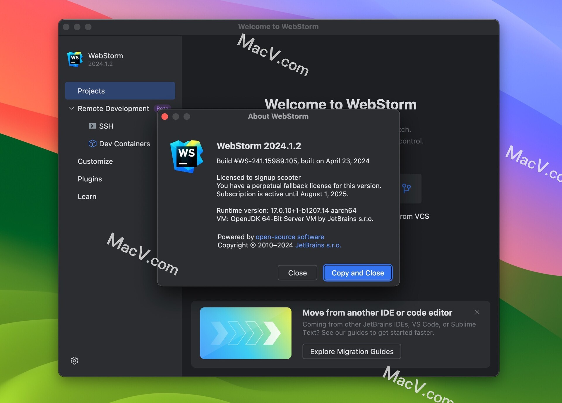 JavaScript开发工具WebStorm 2024 for Mac v2024.1.2中文版_webstorm2024汉化-CSDN博客