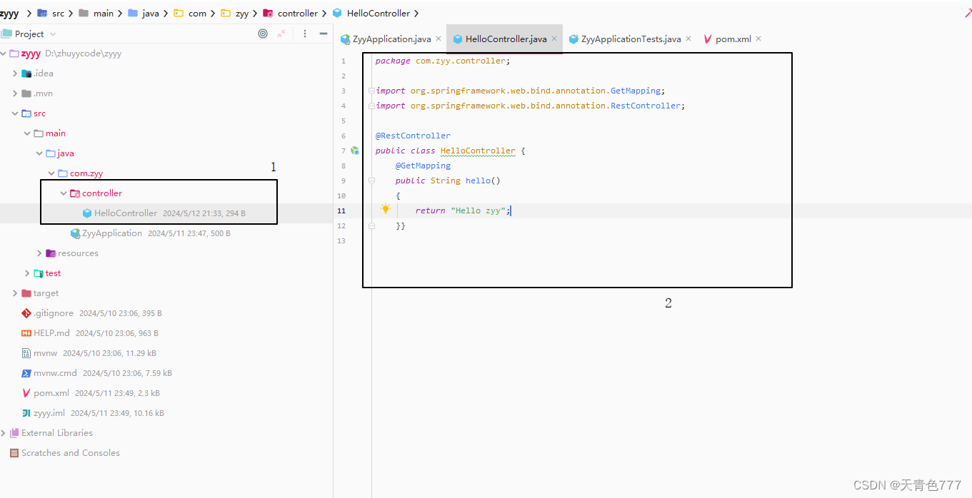 在IDEA中使用 Spring Initializr 新建 spring boots 项目_3.使用idea spring initializr方式创建一个springboot工程,运行程序 ...