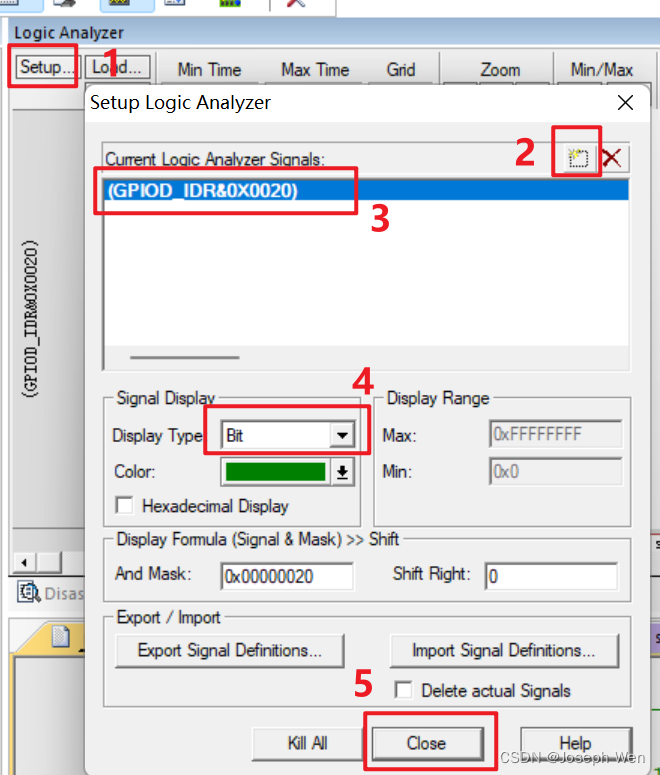 Keil的debug模式下使用simulator，用逻辑分析仪观察IO口输出波形的变换_keil simulator-CSDN博客