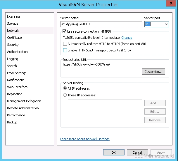 VisualSVN Server 使用过程中一些细节_visualsvn server manager-CSDN博客
