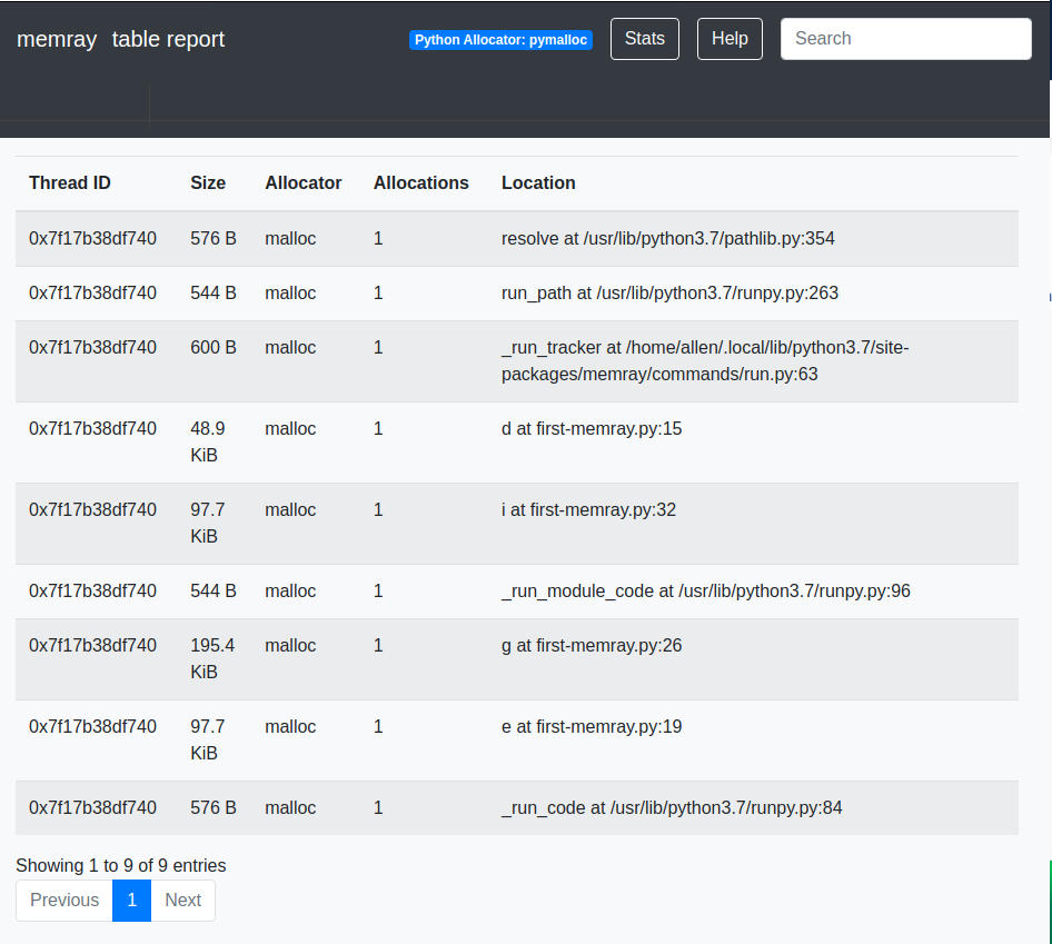 性能测试，python 内存分析工具 -memray-CSDN博客