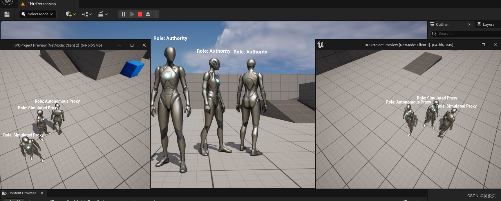 UE5——网络——几种网络模式_ue5 dedicated server-CSDN博客