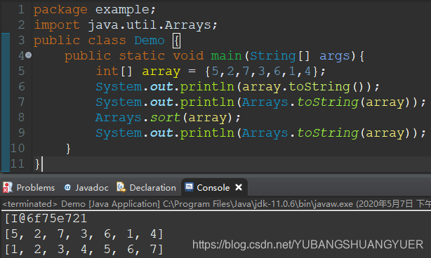 Java中Arrays.toString(a)与a.toString()的区别_java array of string是什么意思-CSDN博客