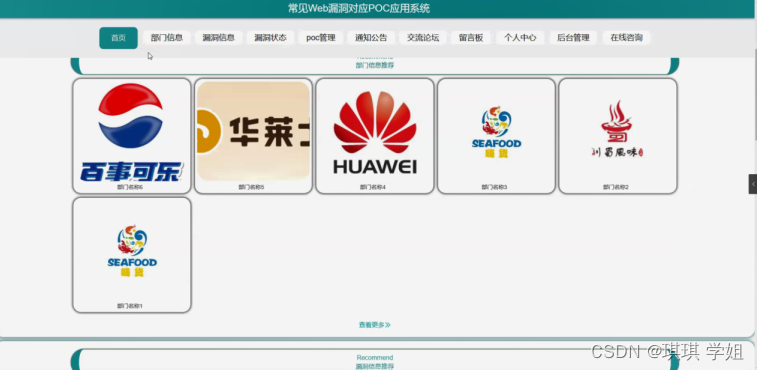 附源码 Python计算机毕业设计django常见web漏洞对应poc应用系统毕设漏洞管理平台 Csdn博客