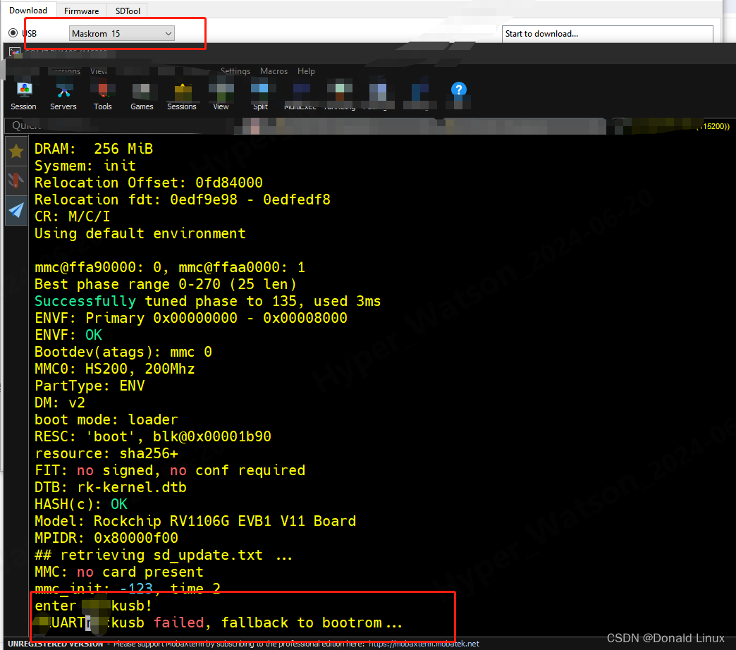 2024-06-20 在 Buildroot 系统中，使用reboot loader 并未进入烧录模式的解决方法，重启前在文件系统中创建一个 ...