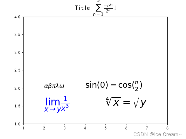 Matplotlib绘图基础 在绘图中显示公式matplotlib的text函数在图中显示分式 Csdn博客