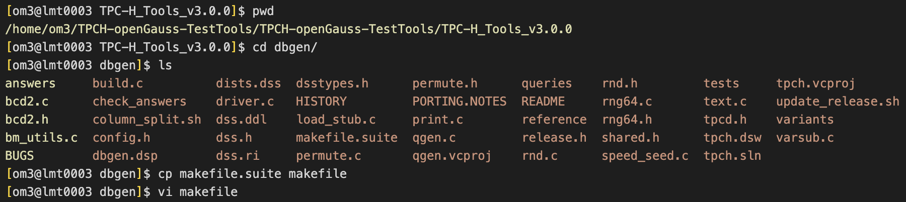 【openGauss/MogDB的TPCH测试】_opengauss tpc-h-CSDN博客