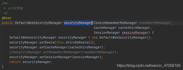 shiro权限管理的配置_public defaultwebsecuritymanager sessionssecuritym-CSDN博客