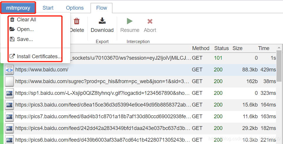 Mitmproxy工具之Web Interface教程_mitmweb界面详细-CSDN博客