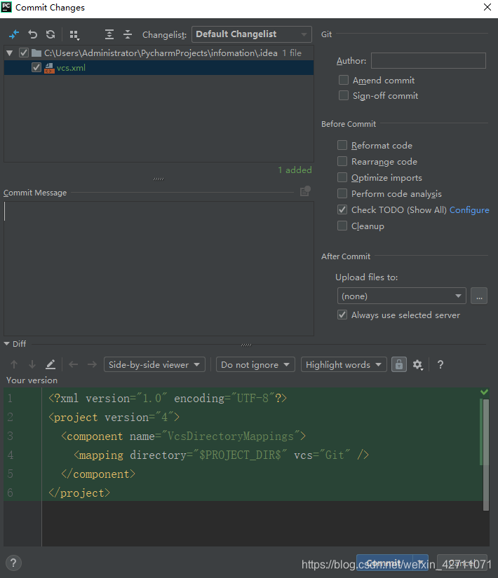 在pycharm中提交代码到Gitee-CSDN博客