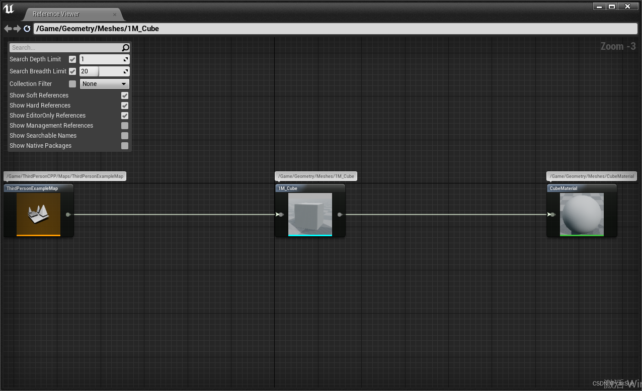 观察UE4中引用查看器(ReferenceViewer)是从哪得到数据的_ue reference viewer...-CSDN博客