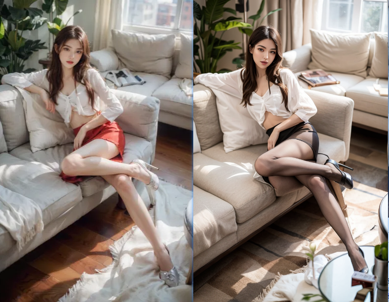 这谁顶得住啊！分享一个AI绘画Stable Diffusion 可以画黑丝的大模型_1girl,sitting on a cozy couch,crossing legs,soft l-CSDN博客