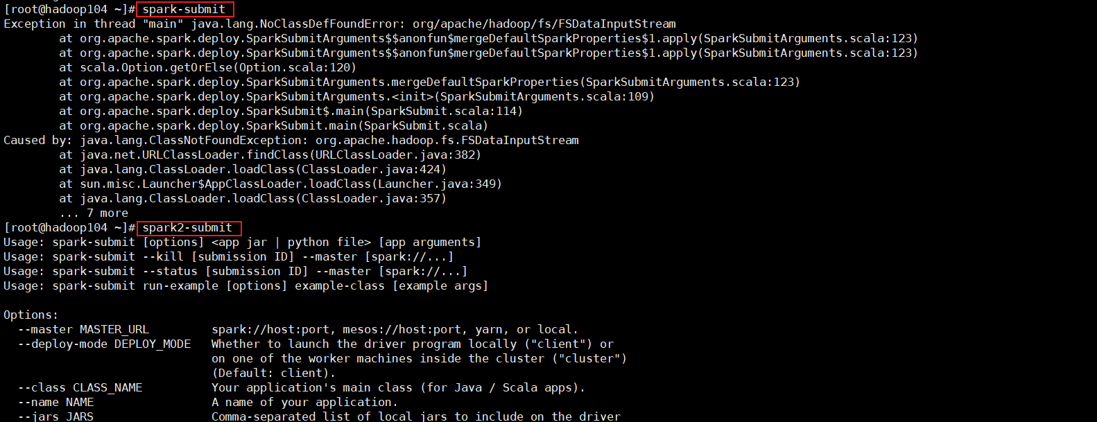 Caused by: java.lang.ClassNotFoundException: org.apache.hadoop.fs.FSDataInputStream-CSDN博客