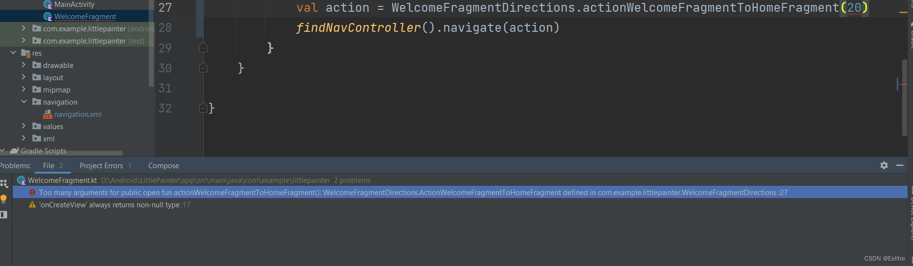 Too many arguments for public open fun ...