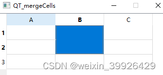 QT C++ QTableWidget 表格合并 setSpan 简单例子_qtablewidget setspan-CSDN博客