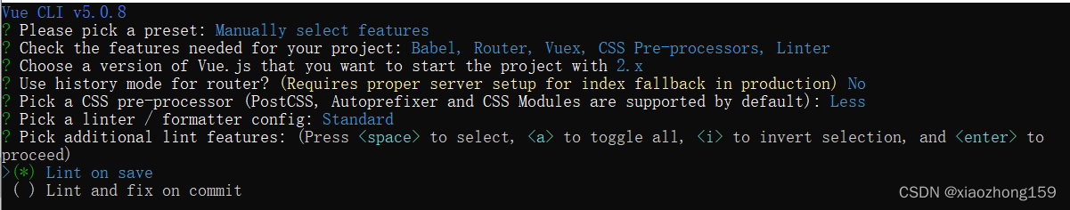 Vue-cli创建Vue2项目中的各步骤配置解析_创建vue2 cli-CSDN博客