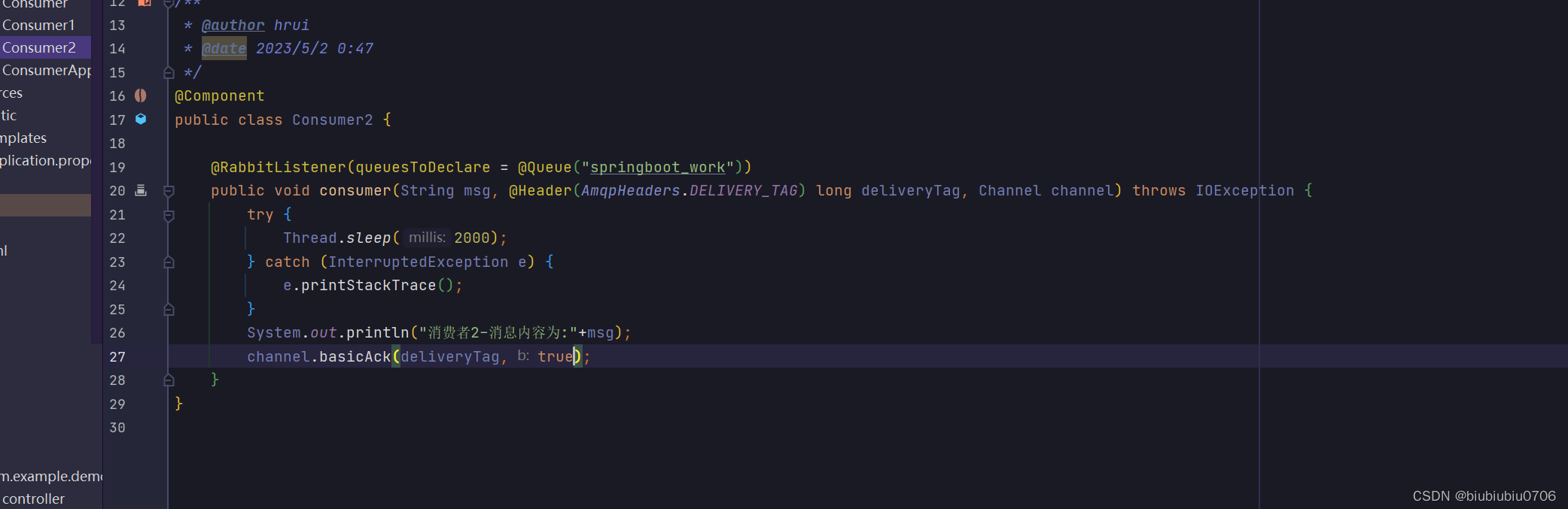 Springboot整合rabbitmqspringrabbitmqlistenersimpleprefetch Csdn博客