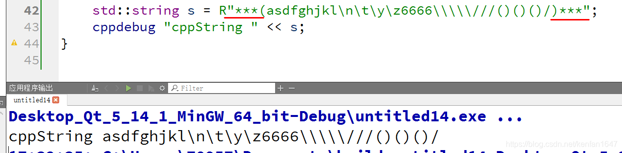 std::string/QString原始字符串字面值常量_qstring 有原字符表达方式吗-CSDN博客