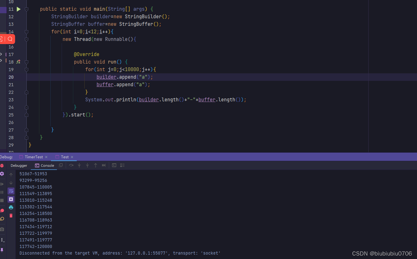 StringBuilder和StringBuffer线程是否安全示例-CSDN博客