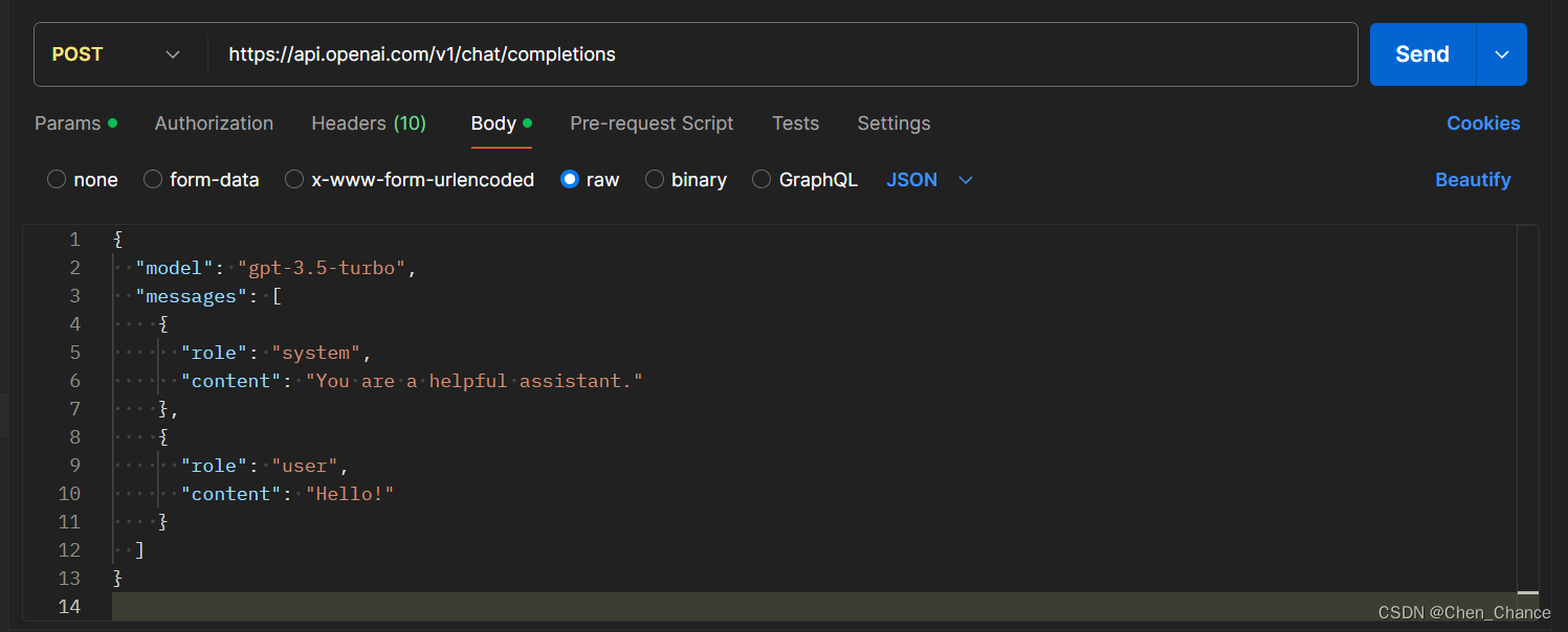 如何用postman测试openai的chat.completions接口_openai postman-CSDN博客