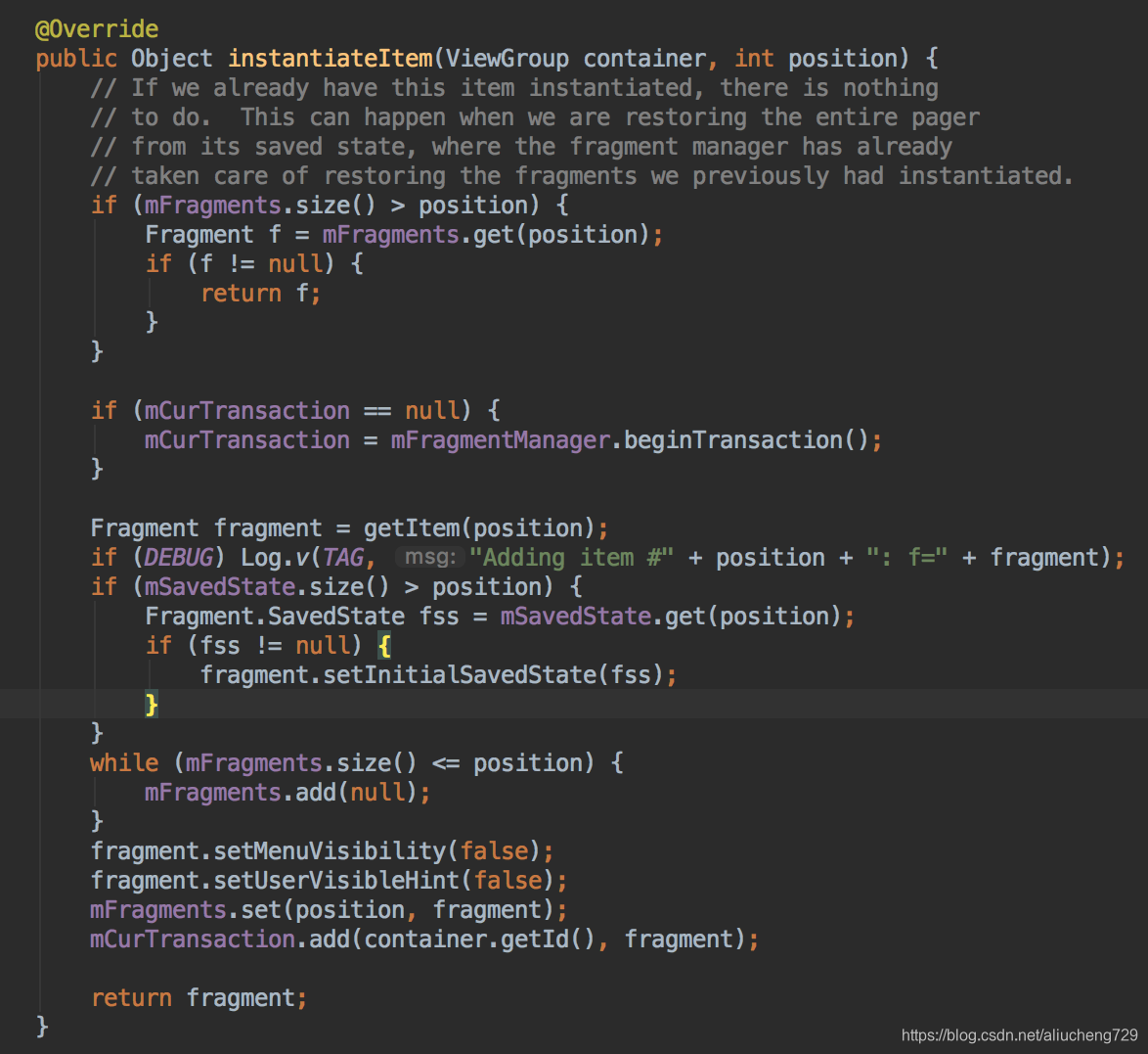 FragmentPagerAdapter 以及 FragmentStatePagerAdapter 对比 以及 PagerAdapter探究_instantiateitem-CSDN博客