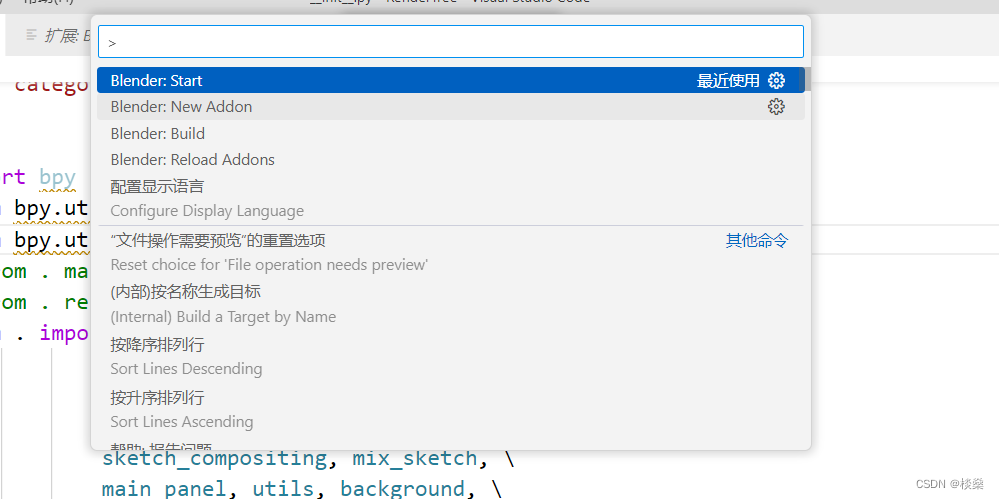 VSCode 开发调试 Blender脚本Addon配置实时生效_vscode blender-CSDN博客