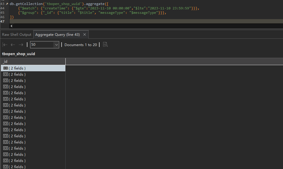 Mongo Db Aggregate分组查询后字段展示mongodb Aggregate 显示字段 Csdn博客